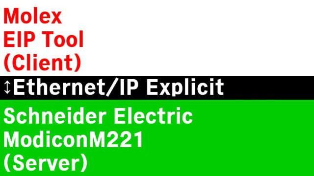 Molex EIPTool(Client) & Schneider ModiconM221(Server) : Ethernet/IP ...