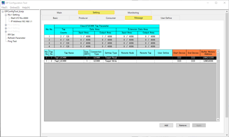 Mitsubishi Q03UDVCPU+QJ71EIP71 & OMRON NJ501CPU : Ethernet/IP Explicit ...