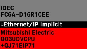 Mitsubishi Q03UDVCPU+QJ71EIP71 & OMRON NJ501CPU : Ethernet/IP Explicit ...